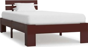 vidaXL Rám postele masivní borové dřevo 90 x 200 cm [283160] Barva: tmavě hnědá