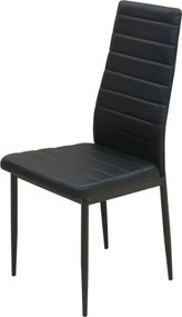 vidaXL Třídílný jídelní set stolu a židlí [242932] Barva: Černá