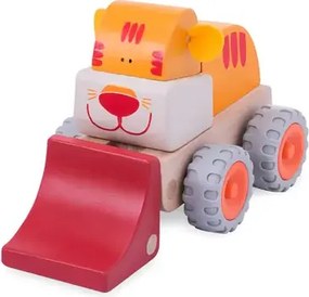 Wonderworld Dřevěný mini nakladač tygřík