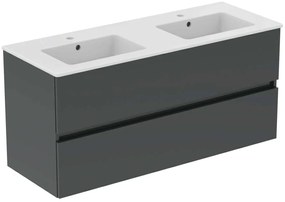 Ideal Standard Eurovit+ - Skříňka s dvojumyvadlem, 55x120x44 cm, 2 zásuvky, tmavě šedá R0576TI