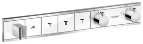 Hansgrohe RainSelect, baterie pod omítku na 4 spotřebiče, bílá/chromová, 15357400
