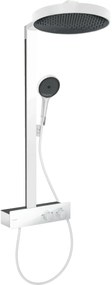 Hansgrohe Rainfinity, Showerpipe 360 1jet s termostatem ShowerTablet 350, bílá matná, HAN-26853700