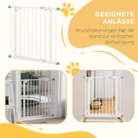 Bezpečnostní branka do dveří pro psy PawHut, zábrana, 74-80 cm, bezpečnostní branka na schody pro domácí zvířata, branka pro psy, bezpečnostní branka…