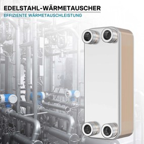 Výměník tepla Wiltec – 115 kW, 12 m³/h, 1,00 l (50680)
