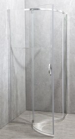 Aplomo Splash čtvrtkruhový sprchový kout Rozměr koutu: 90x90cm