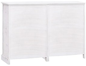 Příborník s 10 zásuvkami bílý 113 x 30 x 79 cm dřevo - Default Title