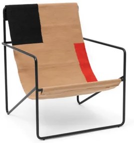 Desert Lounge Chair block black Ferm Living