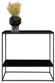 Černý konzolový stolek s černou deskou 80x36 cm Vita – House Nordic