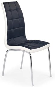 HALMAR K186 židle černá/bílá