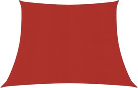 vidaXL Stínící plachta 160 g/m² 3/4 x 3 m HDPE [311104] Barva: Červená