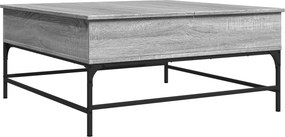 Konferenční stolek šedý sonoma 95 x 95 x 45 cm kompozit a kov 3217067