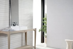 Obklad Azuvi Concept Ruled White 40x120 Mat. Rett. (8435382119521)