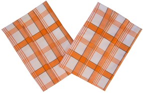 Svitap Utěrka Extra savá Káro oranžové 50x70 cm (balení 3 ks)