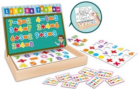 _Ostatní 1_ Puzzle edukační magnetické Číslice učíme se počítat v dřevěném boxu 11096