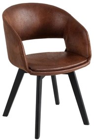 Designová židle Colby antik hnědá