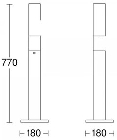 STEINEL 69469 - LED Venkovní lampa GL 65 LED/8,5W/230V 3000K antracit