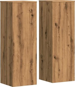 vidaXL Stojany na rostliny 2 ks 33x33x100 cm kompozitní dřevo [3307882] Barva: Bílá