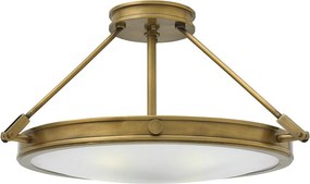 Elstead Stropní vintage lustr Hinkley COLLIER M 4xE14 Mosaz 56 cm