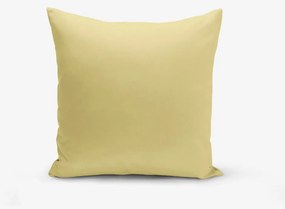 Hořčicově žlutý povlak na polštář Minimalist Cushion Covers Düz, 45 x 45 cm