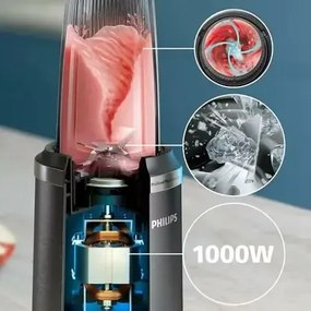 Philips HR2767/00 černá / Stolní mixér / 1000 W / nádoba 1.5 l / láhev