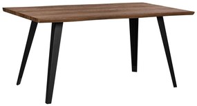 Jídelní stůl 160 x 90 cm tmavé dřevo WITNEY Beliani