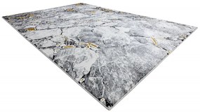 Dywany Łuszczów Kusový koberec Gloss 528A 58 3D mramor ivory/black ROZMĚR: 140x190