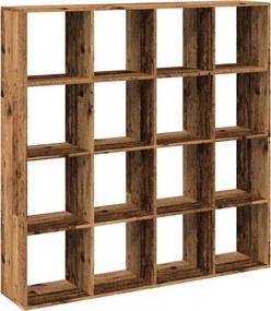 Knihovna old wood 137,5 x 29 x 137,5 cm kompozitní dřevo 3310296