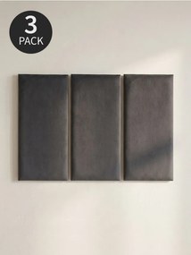 Sinsay - Obdélníkové čalouněné panely 3 pack - šedá