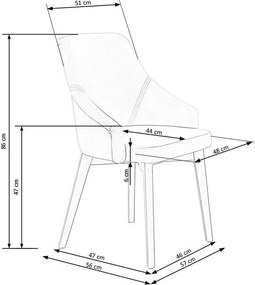 Jídelní židle Toledo IV, zelená / dub medový