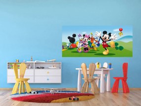 Dětská vliesová fototapeta na zed' Mickey Mouse a přátelé, Disney | 202 x 90 cm | DFTDNH 5343