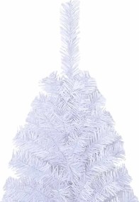 Umělý vánoční stromek s hustými větvemi bílý 210 cm PVC 321040