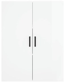 Skříň highboard lesklá bílá 69,5 x 34 x 180 cm kompozitní dřevo,  3195733