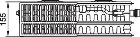 Radiátor Kermi Profil Kompakt FKO 33 600 x 1800 mm, 4025 W, bílý