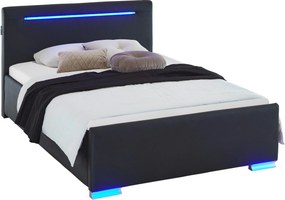 XXXLutz ČALOUNĚNÁ POSTEL, 140/200 cm černá Boxxx - Jednolůžkové postele - 000101026602