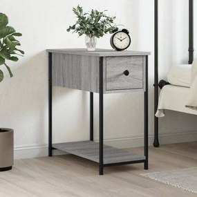 Noční stolek šedý sonoma 30 x 60 x 60 cm kompozitní dřevo - Default Title