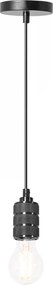 Toolight Toolight, závěsná stropní lampa 1xE27 APP342-1CP, černá, OSW-08409
