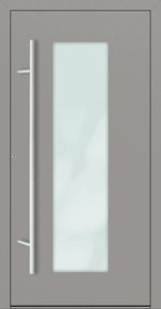 Hliníkové vchodové dveře FM Turen Premium P90 M08 šedá/bílá RAL9007/9016 Orientace dveří: Levé, otevírání dovnitř, Standardní rozměr dveří včetně rámu: 100 cm x 200 cm - vnější rozměr rámu