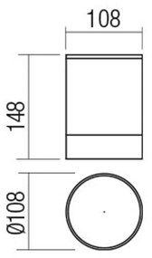 Redo 90359 stropní LED svítidlo Xilo matně bílé, 15W, 4000K, ø10,8cm