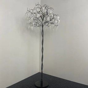 Křišťálová stojací lampa 5xG9/40W/230V černá