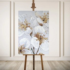 Obraz s ručně malovanými prvky 70x100 cm Petal Glow – Styler