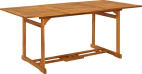 vidaXL Zahradní jídelní stůl 180 x 90 x 75 cm masivní akáciové dřevo [315945]