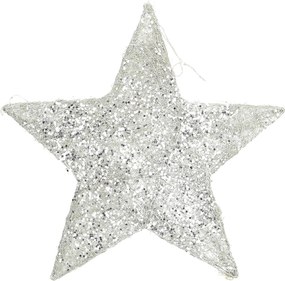 Vánoční ozdoba Star Silver 30 cm