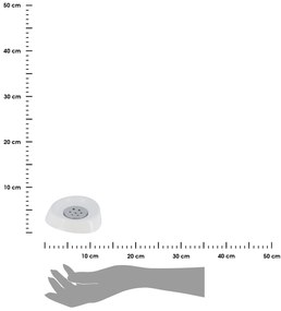 Miska na mýdlo Cuesta, bílá/s chromovými prvky