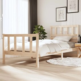 vidaXL Rám postele masivní dřevo 100 x 200 cm [3101147] Barva: Černá
