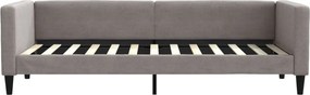 Válenda s přistýlkou a zásuvkami taupe 80 x 200 cm textil 3196612