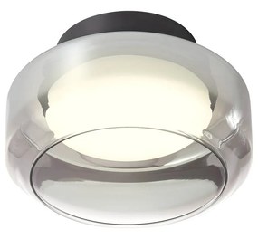 Redo group Redo Solera, skleněné kouřové stropní svítidlo, LED 18W 3000/4000K, průměr 25cm