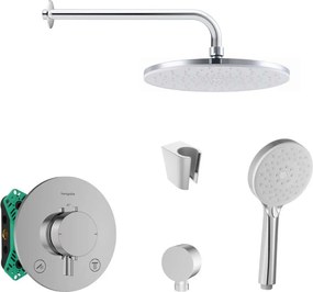 SANITINO - Sprchový set s termostatem a tělesem pod omítku Hansgrohe, příslušenství kielle, chrom SANI21HKK015