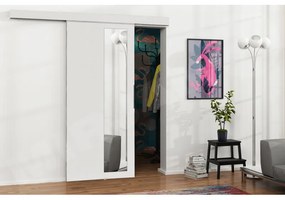 Posuvné dveře Mereno III 80, Barva: Bíla / Grafit + Zrcadlo