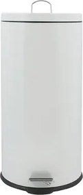 MSV pedálový odpadkový koš bílá / Odpadkový koš / ocel / 30 l