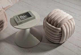 Odkládací stolek White 42 cm mramor/bílý